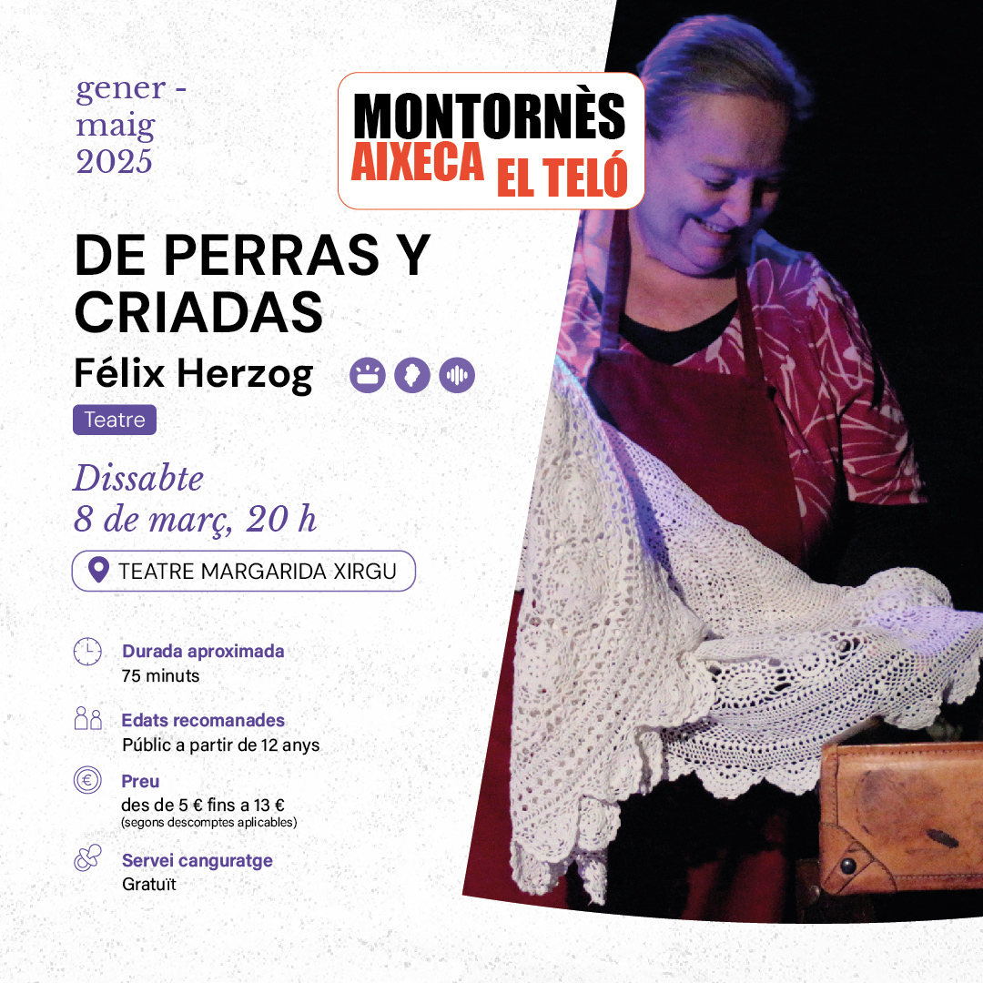 Teatre: "De perras y criadas", de Félix Herzog - Ajuntament de ...
